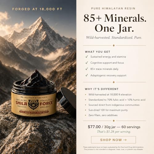 Shilajit supplement for mineral balance