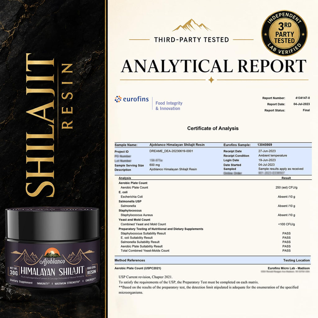shilajit supplement for overall balance