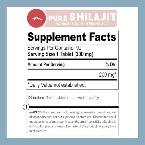 shilajit tablets for daily wellness