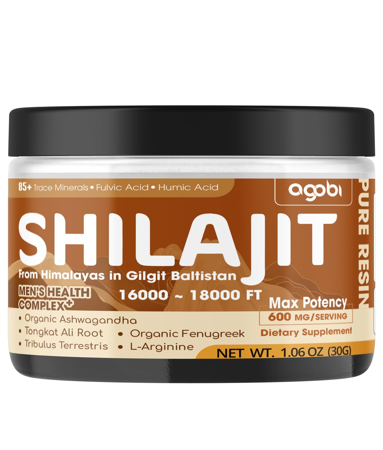 Shilajit trace minerals supplement