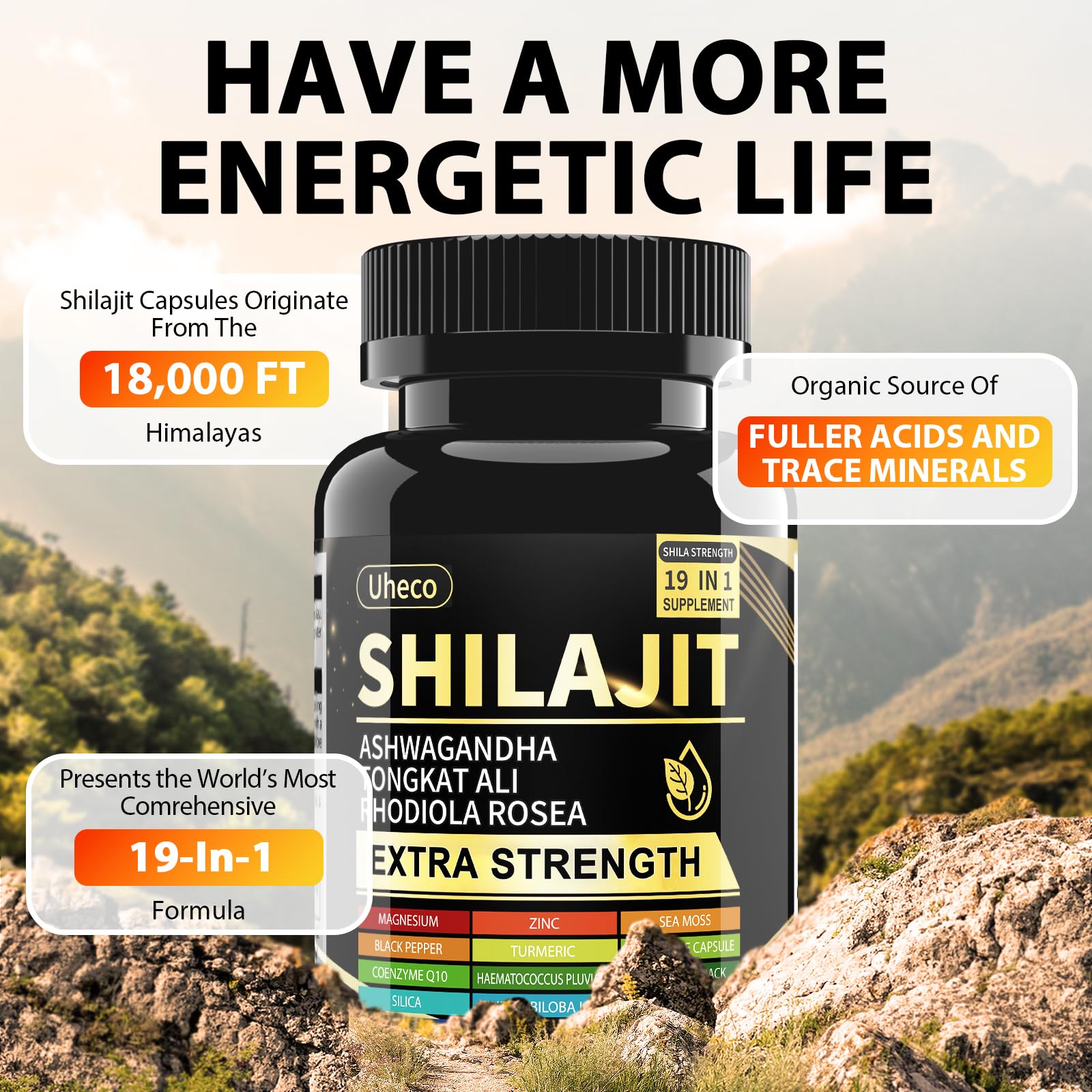 shilajit with 85+ trace minerals