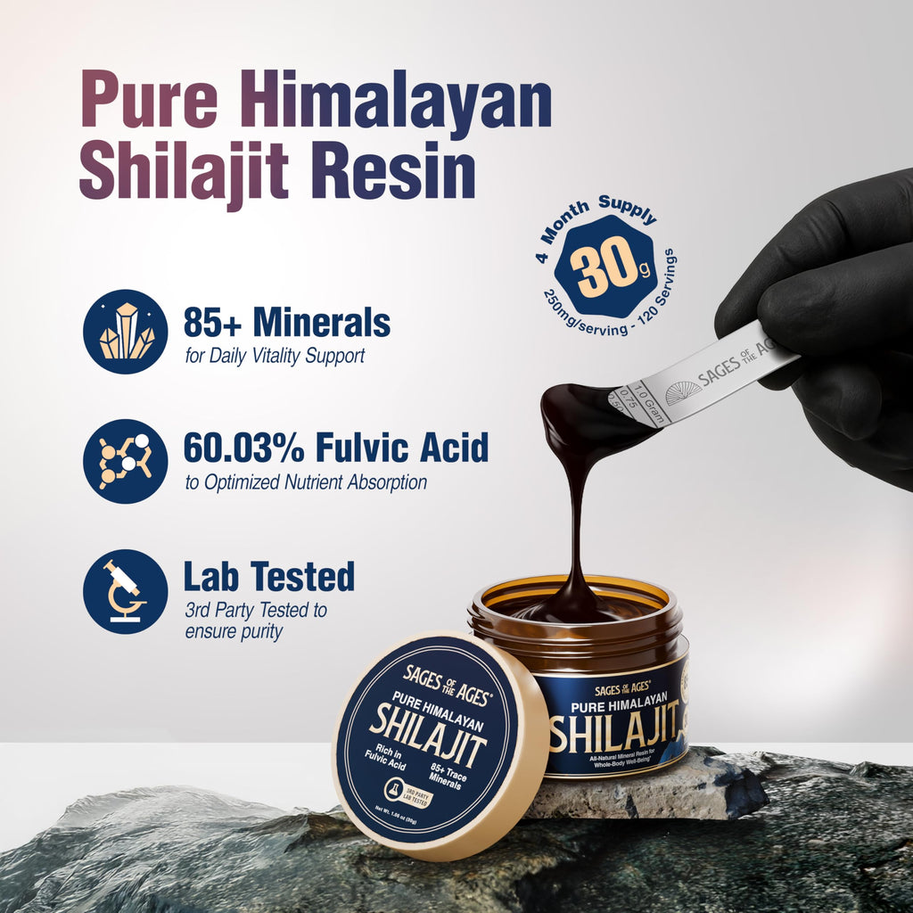 shilajit with 85+ trace minerals