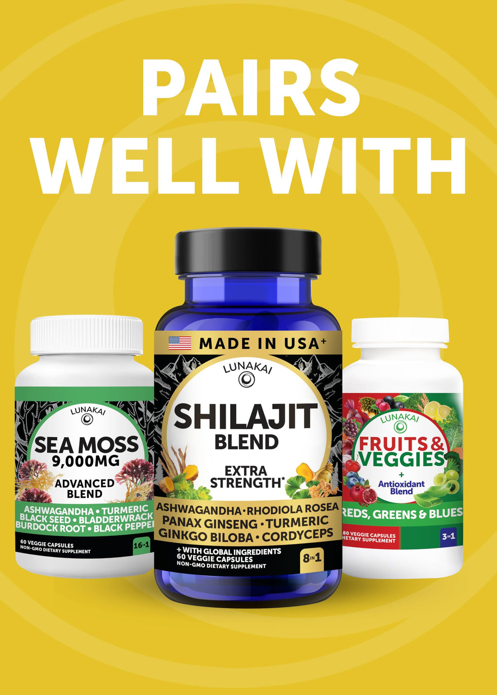 Shilajit with herbal blend for balance