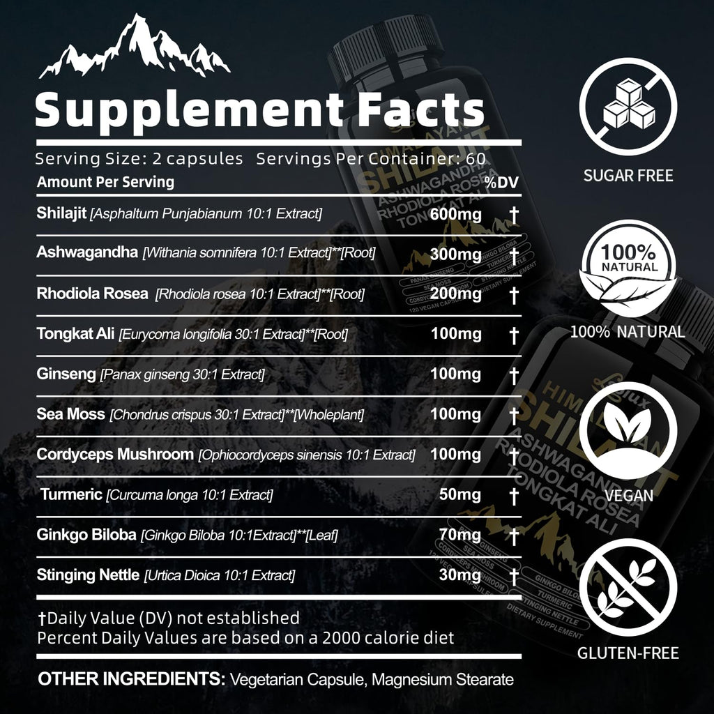 shilajit with tongkat ali for men