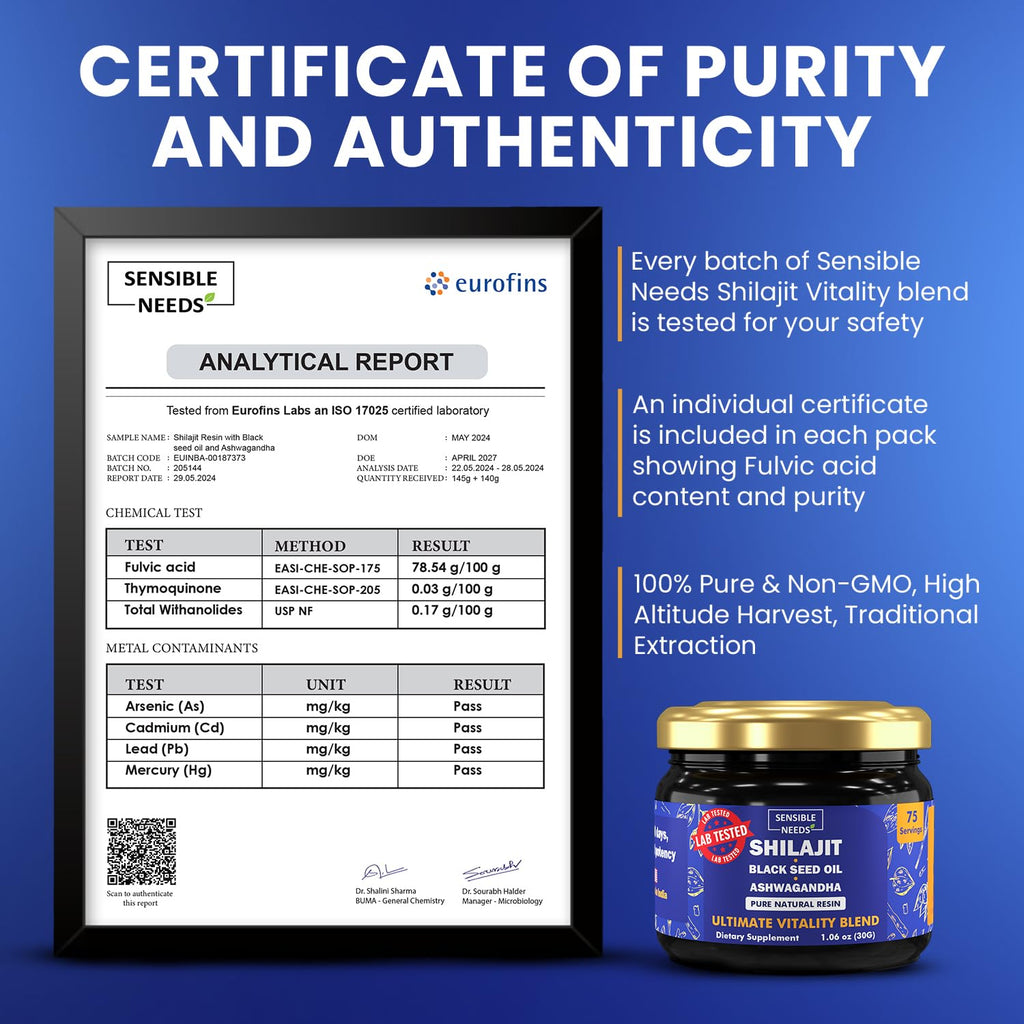 shilajit with trace minerals for health