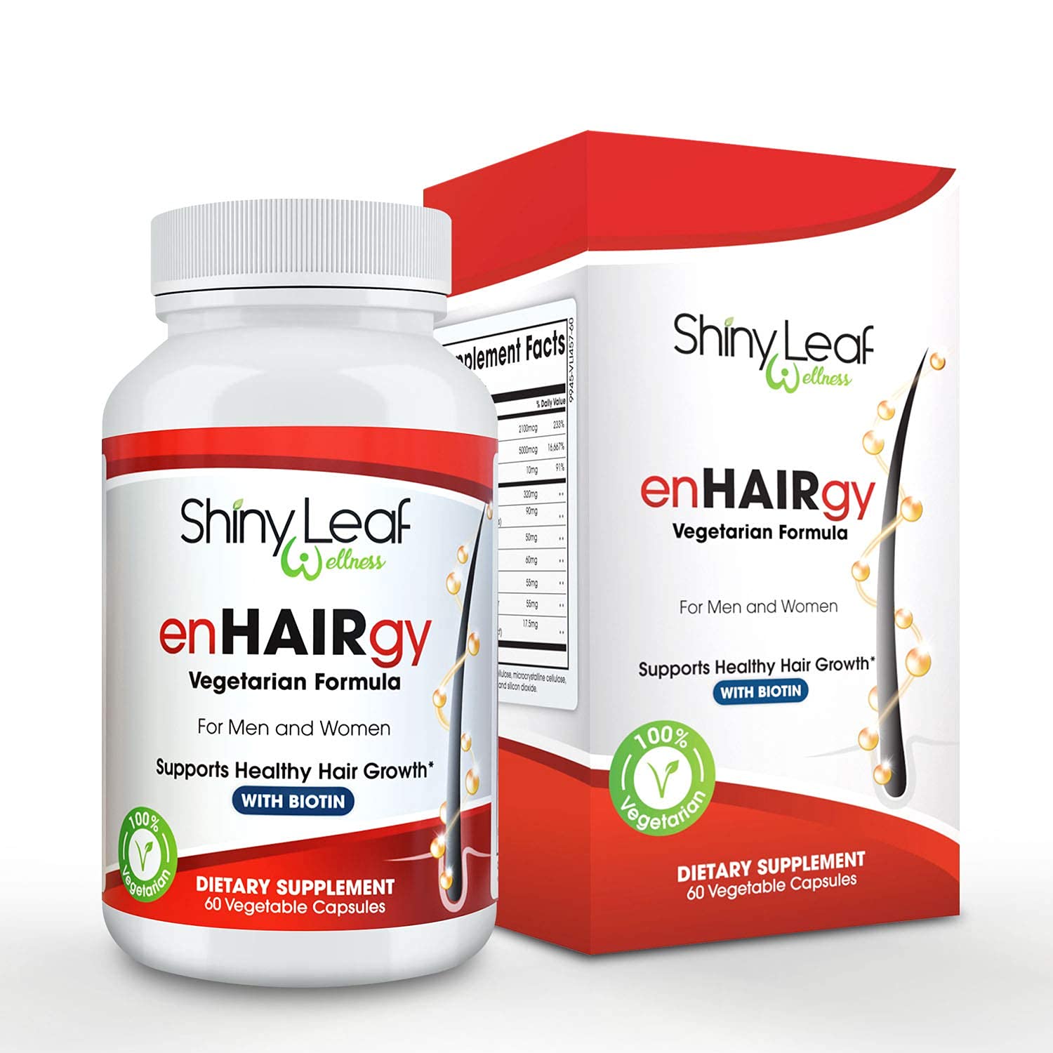 Shiny Leaf EnHAIRgy hair vitamins for thicker hair