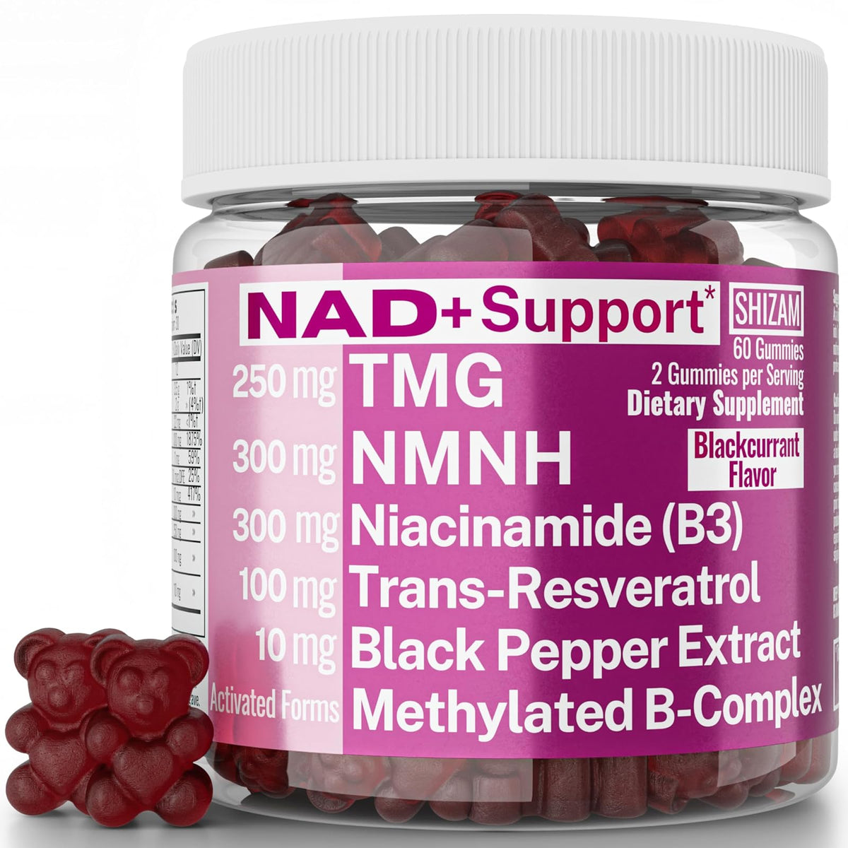 SHIZAM NMN gummies for energy boost