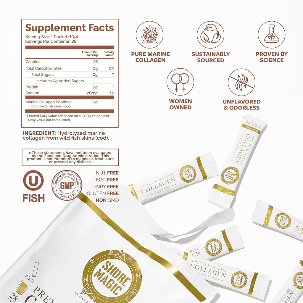 Shore Magic collagen packets