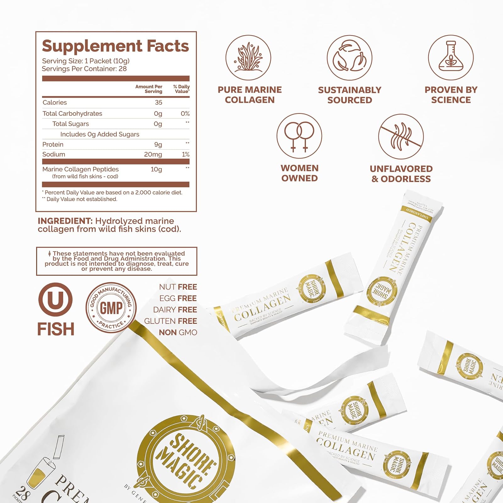 Shore Magic collagen packets
