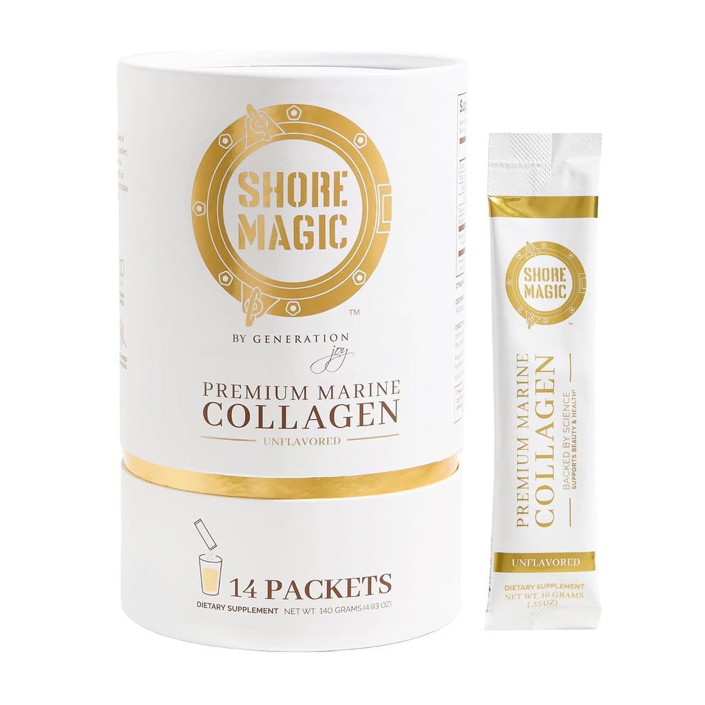 Shore Magic collagen powder packets
