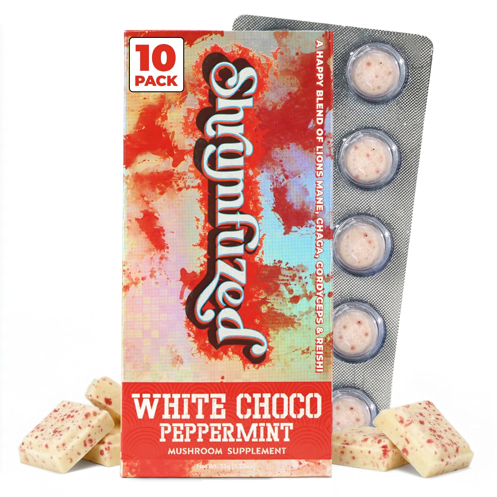 Shrumfuzed mushroom chocolate peppermint