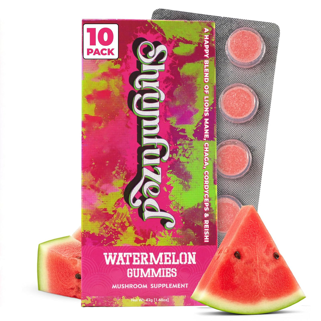 Shrumfuzed mushroom gummies watermelon flavour