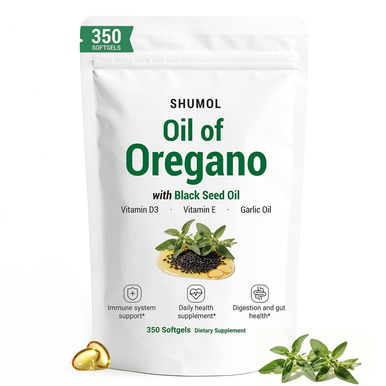 Shumol Oil of Oregano softgels