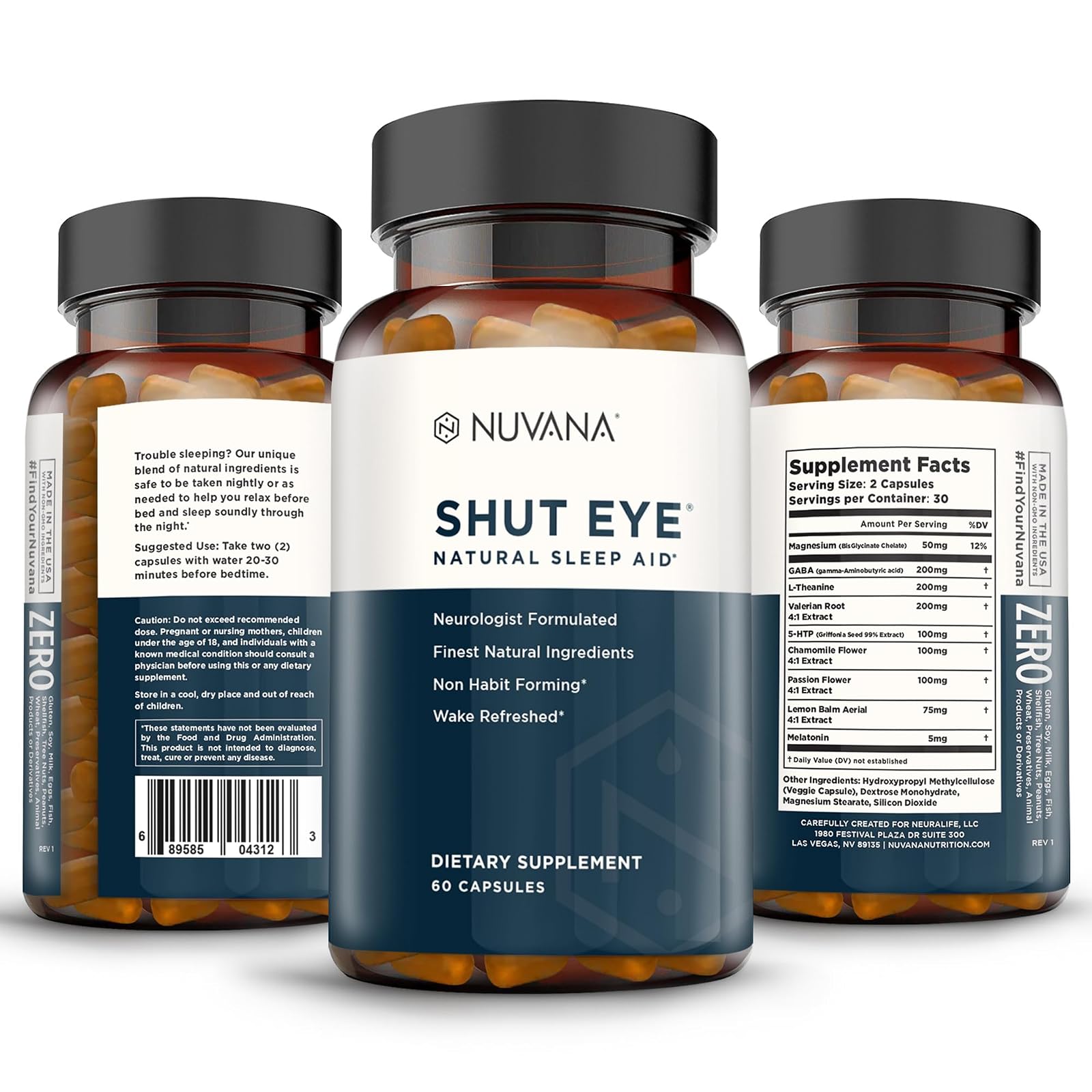Shut Eye melatonin for better sleep