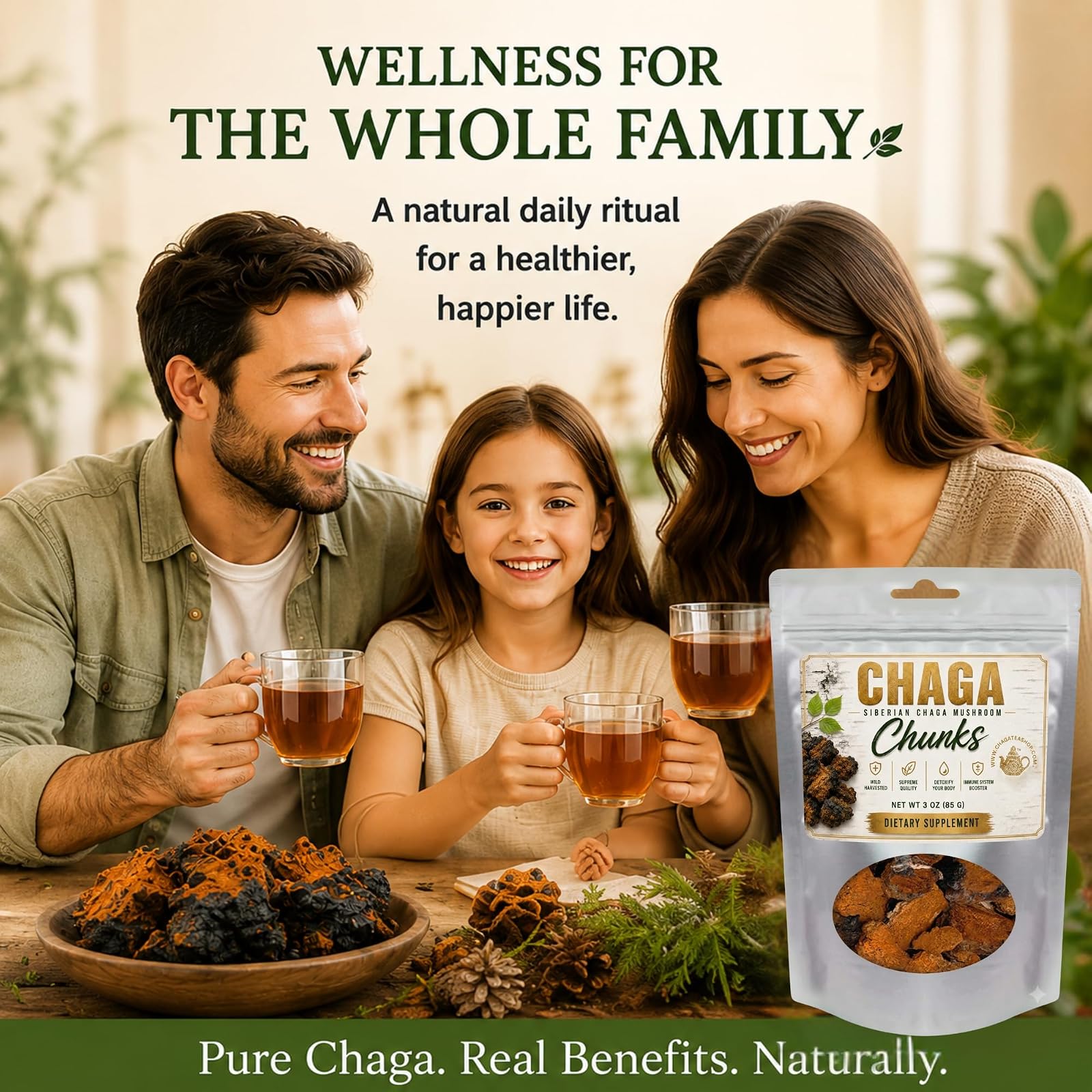 Siberian chaga for holistic healing