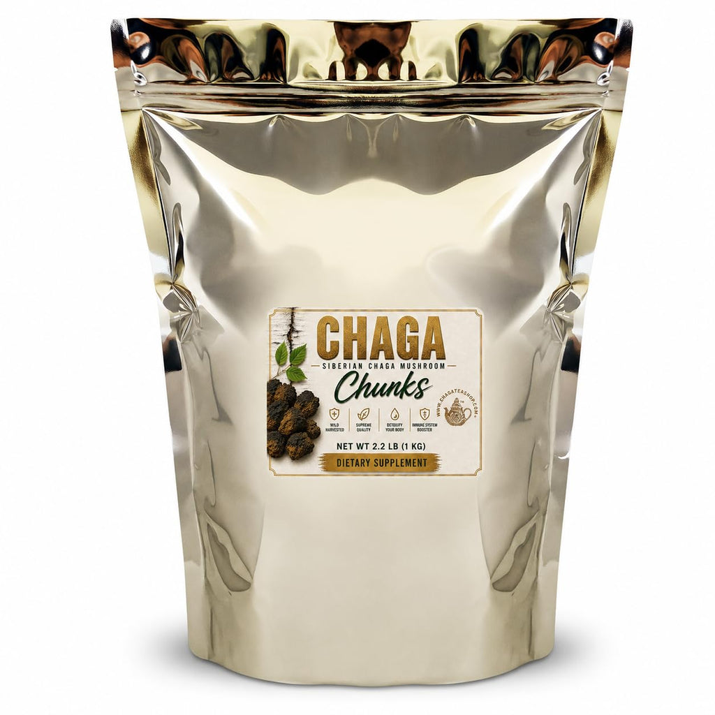 Siberian chaga mushroom whole chunks