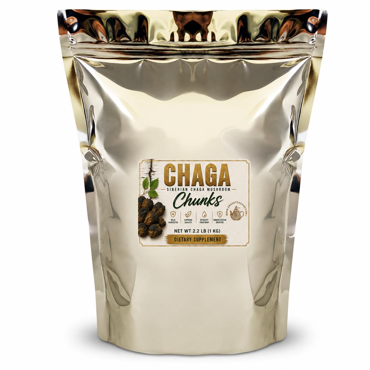 Siberian chaga mushroom whole chunks