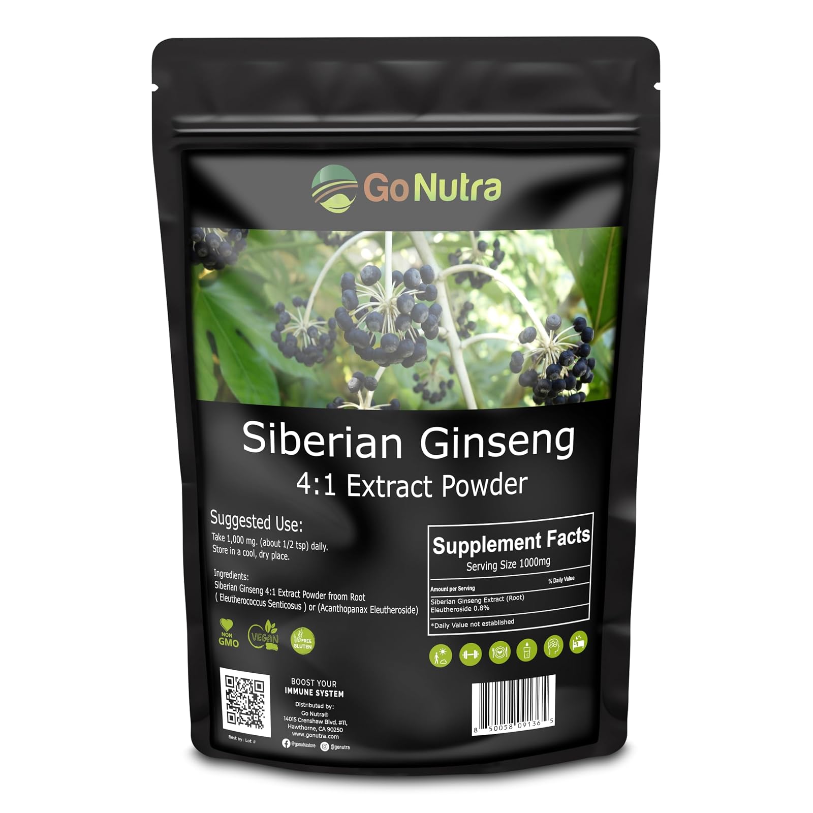 Siberian ginseng root powder benefits