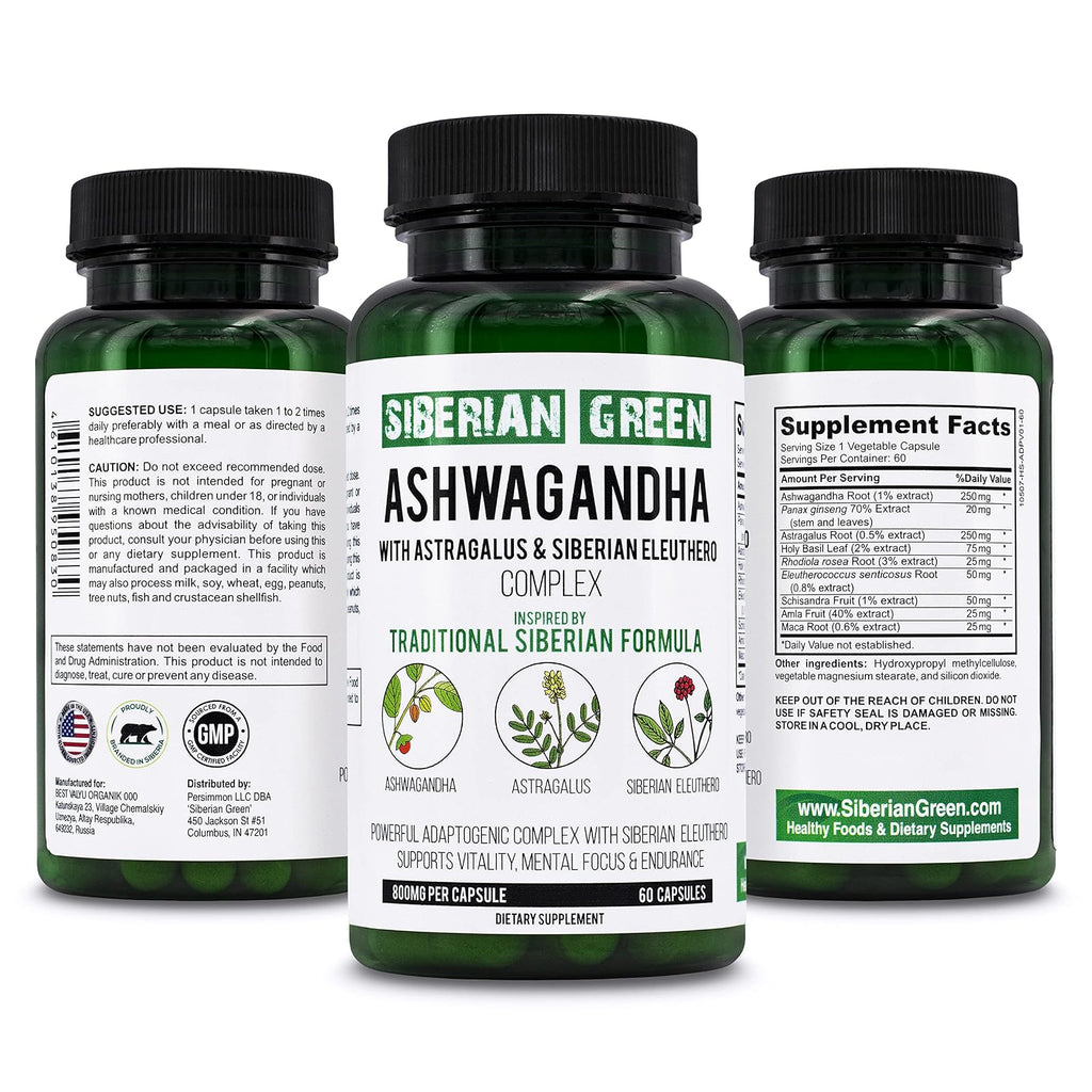 Siberian Green Ashwagandha root benefits