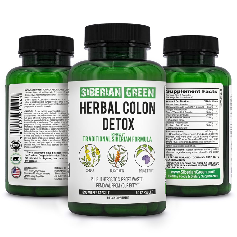 Siberian Green colon detox capsules
