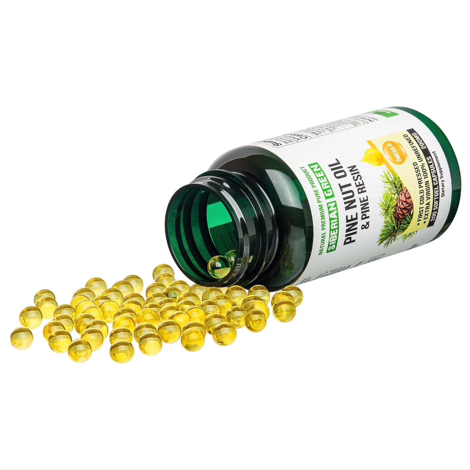 Siberian Green fish oil softgels