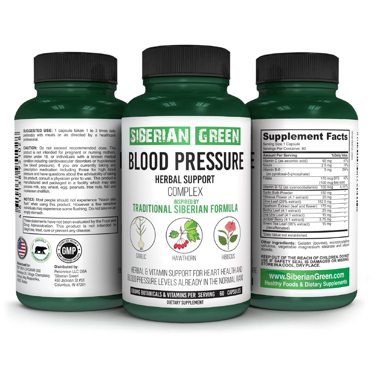 Siberian Green herbal support capsules