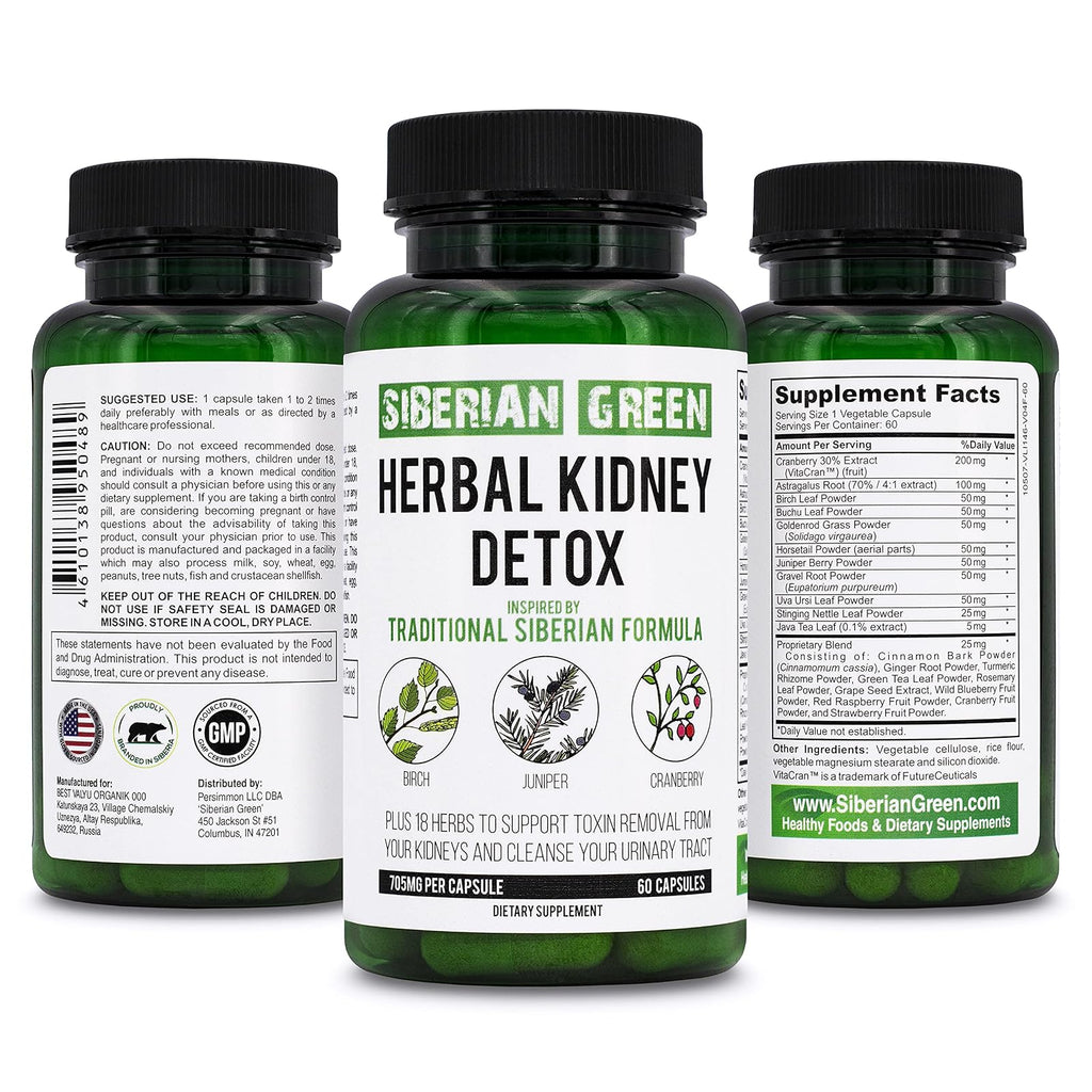 Siberian Green kidney detox capsules