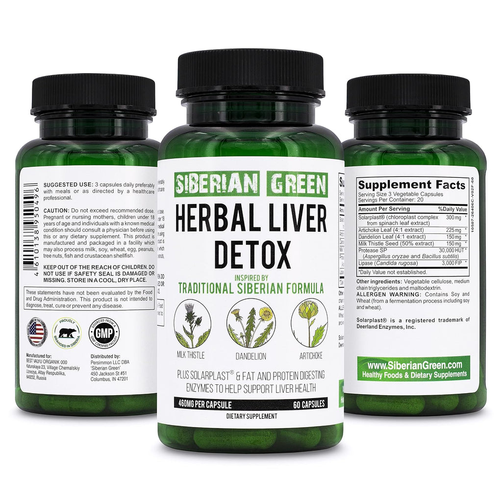 Siberian Green liver detox capsules