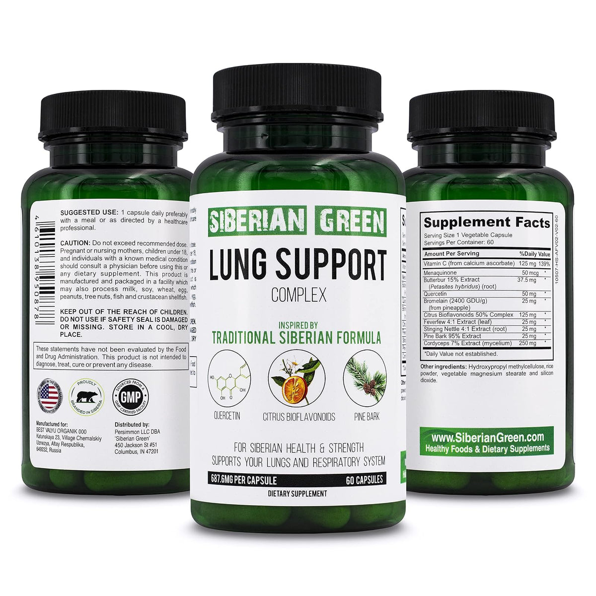 Siberian Green lung health capsules