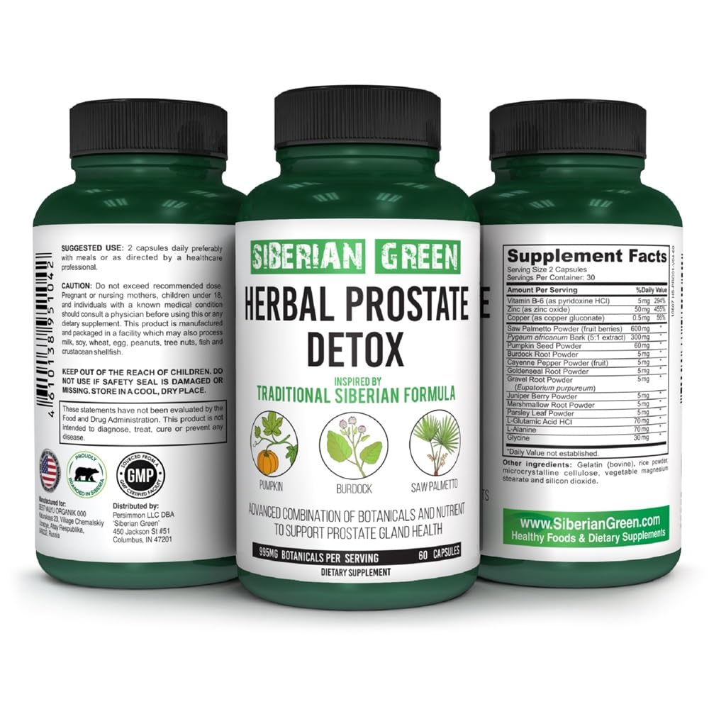 Siberian Green Prostate Detox capsules