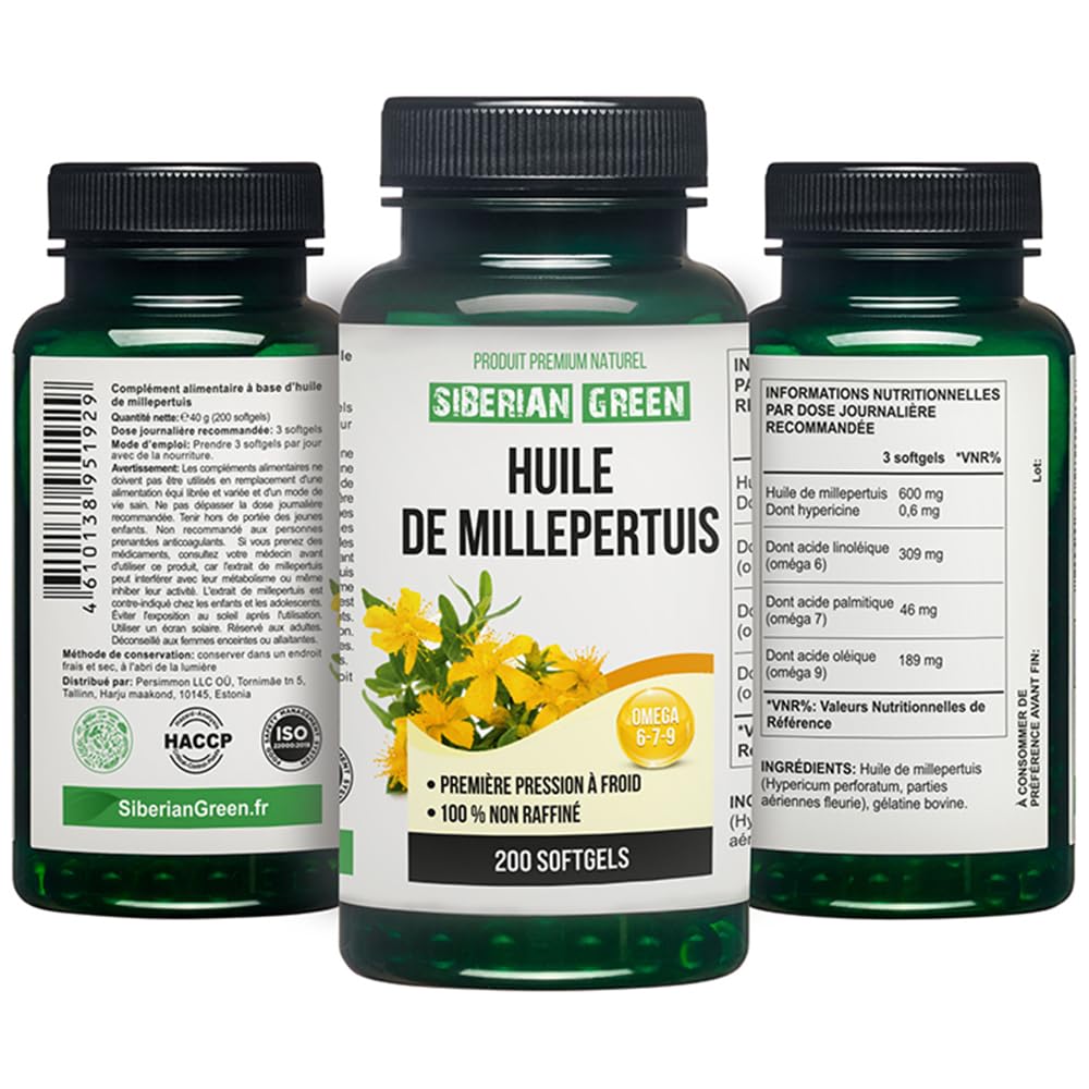 Siberian Green St. John's wellness capsules