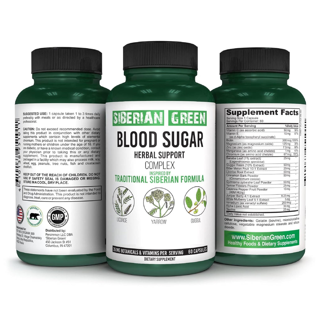 Siberian Green Sugar herbal capsules
