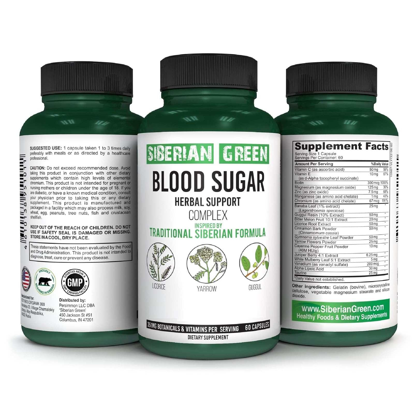Siberian Green Sugar herbal capsules