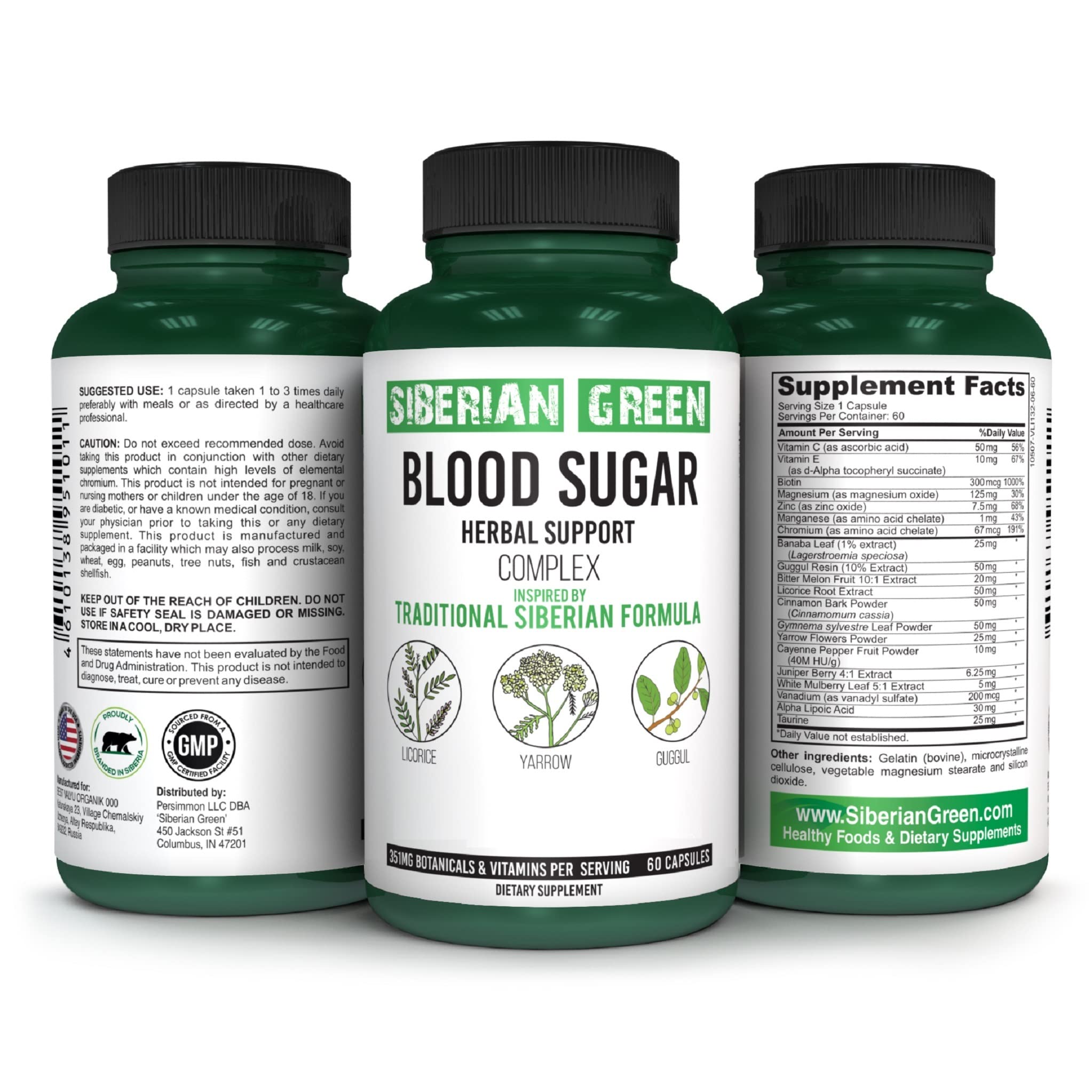 Siberian Green Sugar licorice root capsules