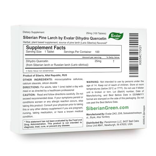 Siberian Pine Larch extract tablets