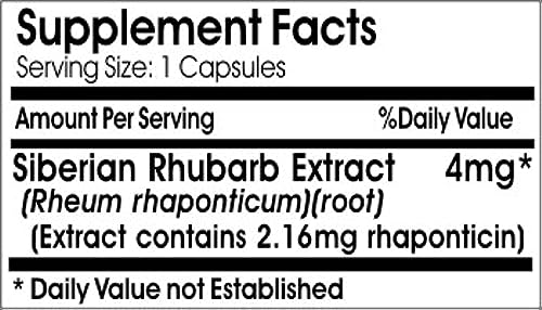 Siberian Rhubarb Extract capsules for wellness