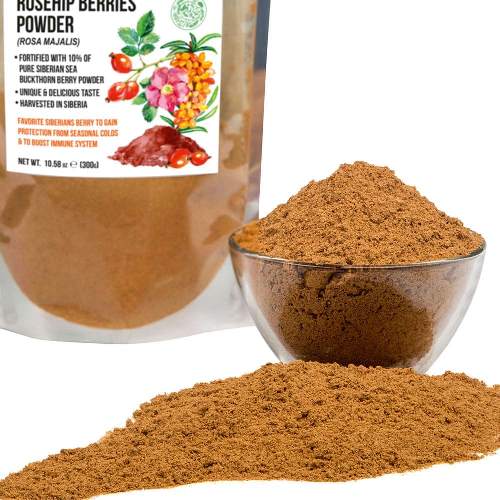 Siberian rose hips flour for herbal tea