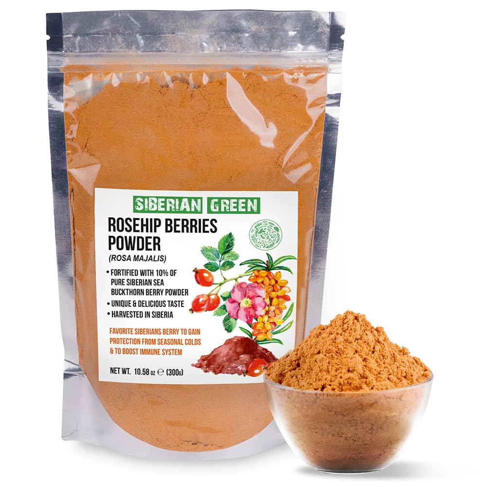 Siberian rose hips flour in herbal infusions