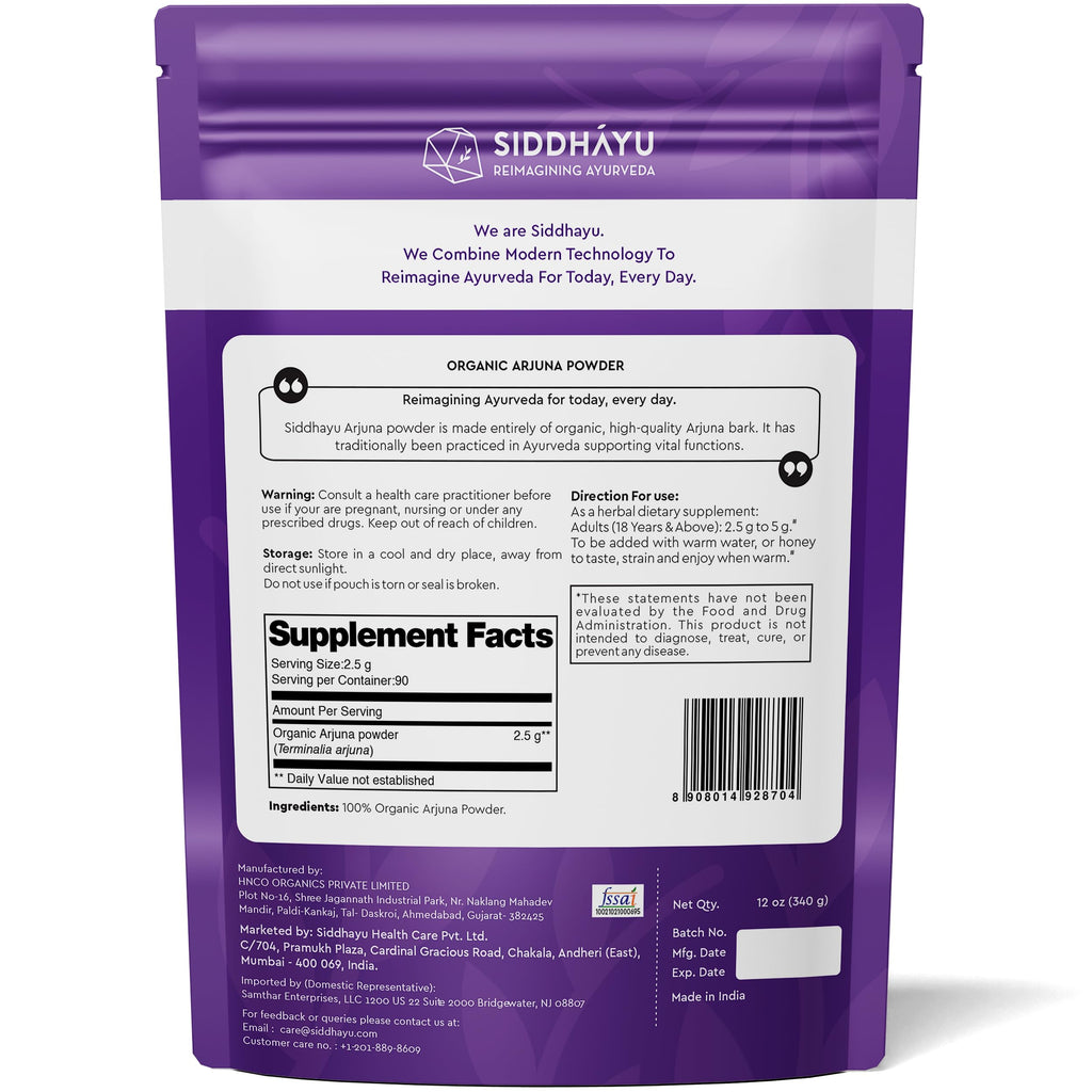 Siddhayu organic arjuna for holistic healing