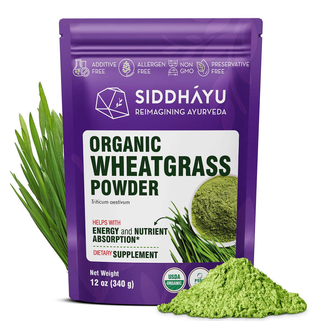 Siddhayu organic wheatgrass powder benefits