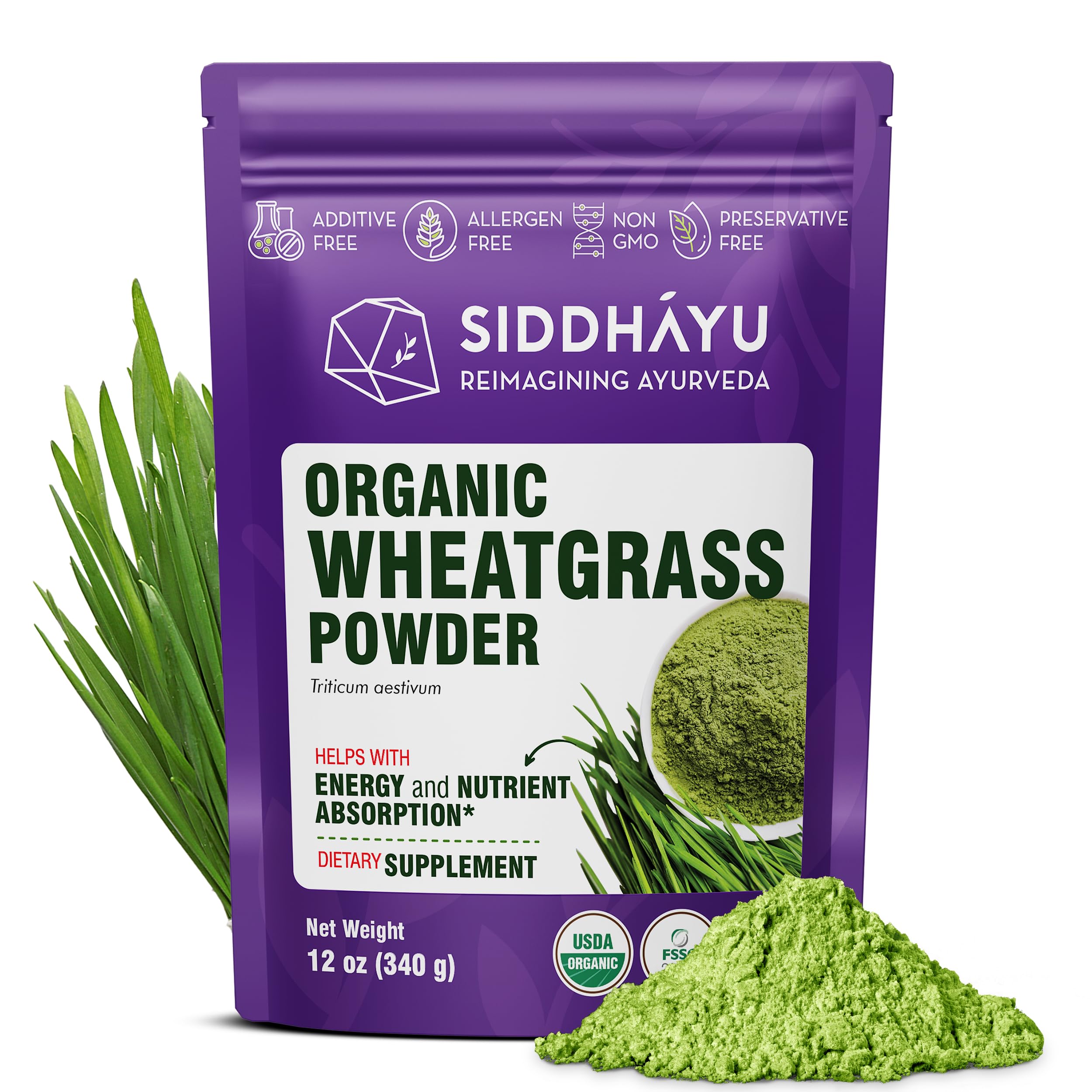 Siddhayu organic wheatgrass powder benefits