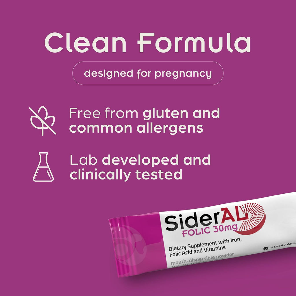 SiderAL prenatal vitamins with iron benefits