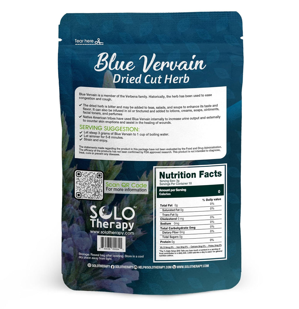 sifted blue vervain herb for detox