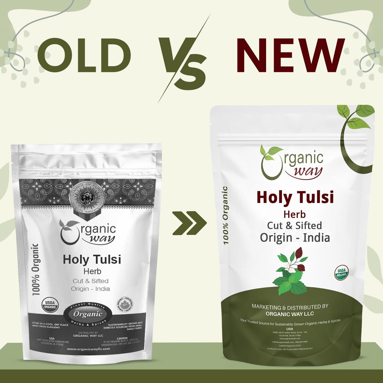 sifted holy tulsi herbal infusion