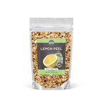 sifted lemon peel for herbal tea