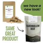 sifted marshmallow root for herbal infusions