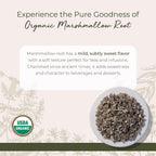 sifted marshmallow root for herbal tea