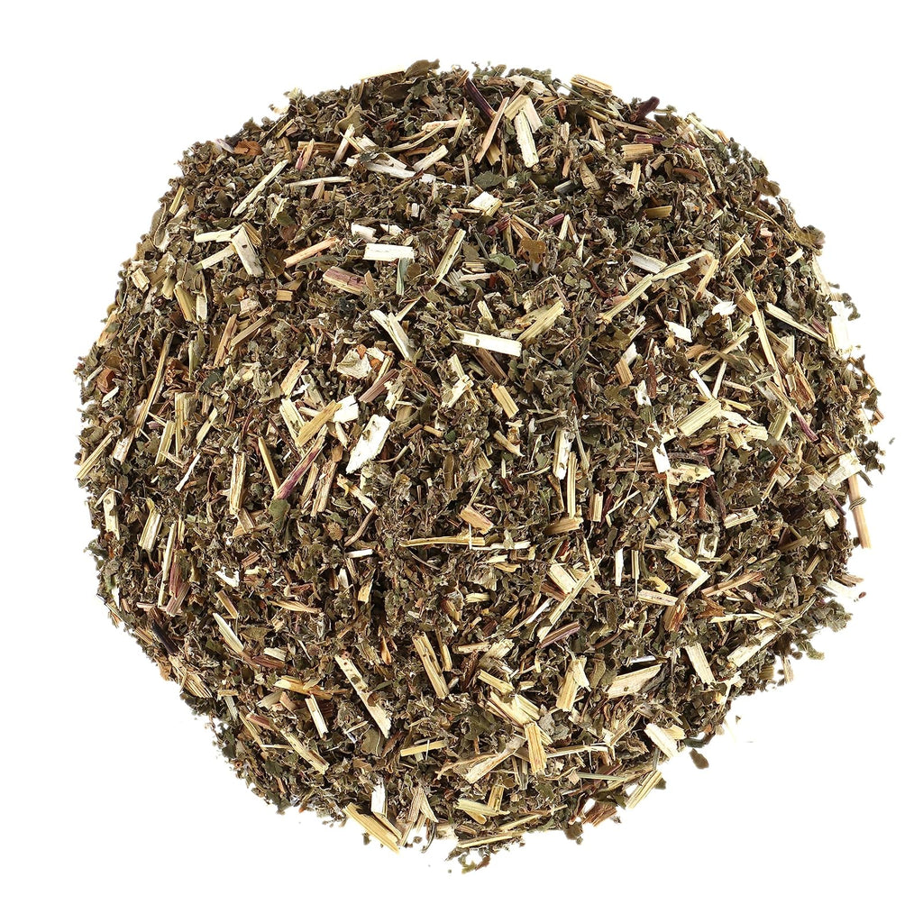 sifted meadowsweet herb for herbal infusions