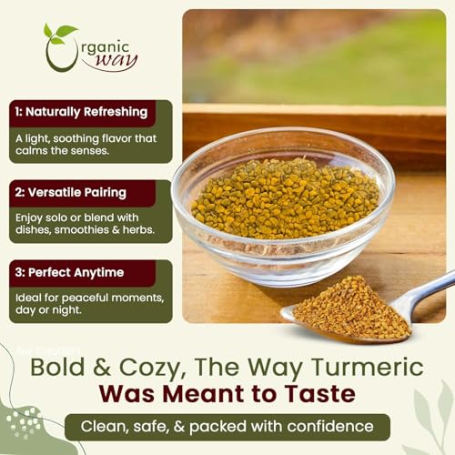 Sifted turmeric for herbal infusions