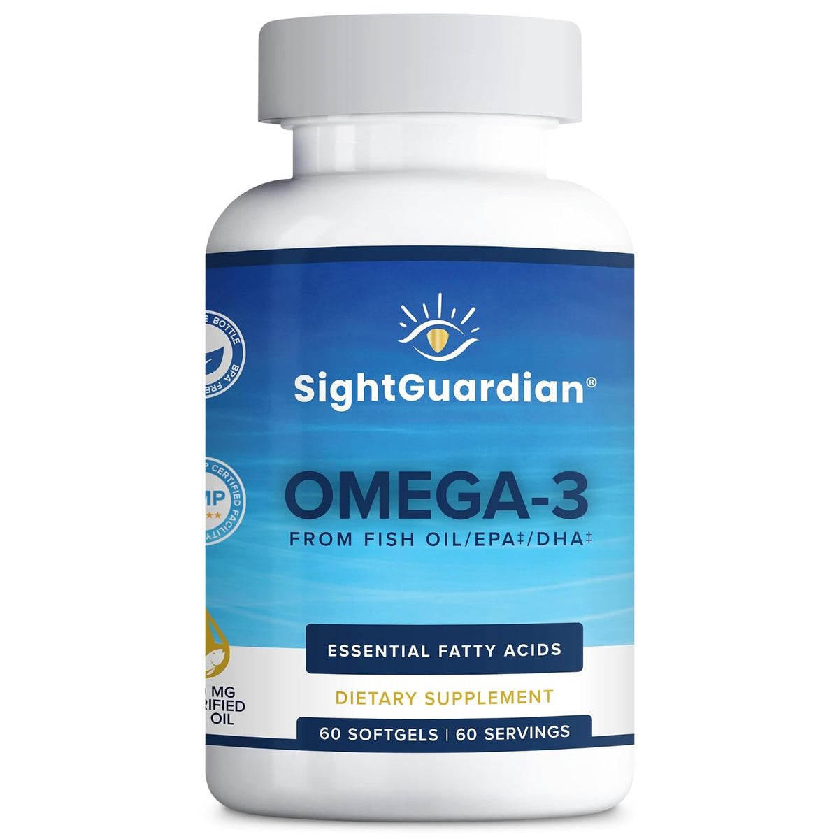 Sight Guardian Omega-3 softgels for eye health